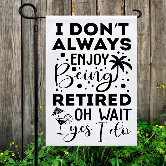 Handcrafted | Accents | Retirement Yard Flag Sign Choose Of 3 Wine ...